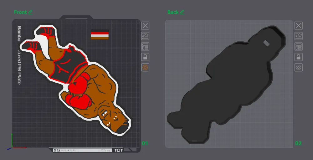 Mike Tyson Punchout LED Lamp (Light Box) by NES 3D - MakerWorld