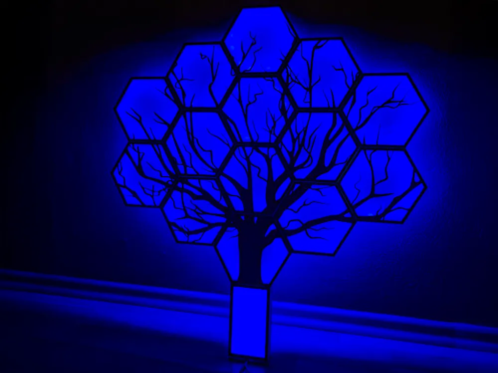 Árvore de LED HexaLeafs (Remix com Base de LED) - Modelo gratuito para ...