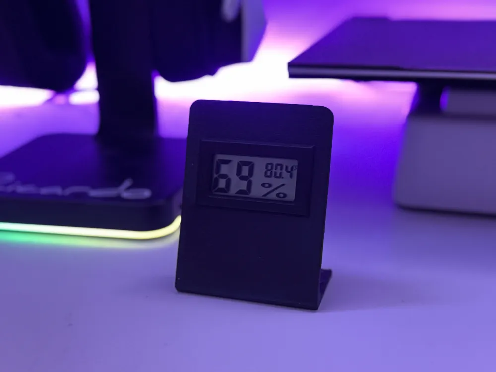 Digital Hygrometer Rectangular Stand by Mono98 - MakerWorld