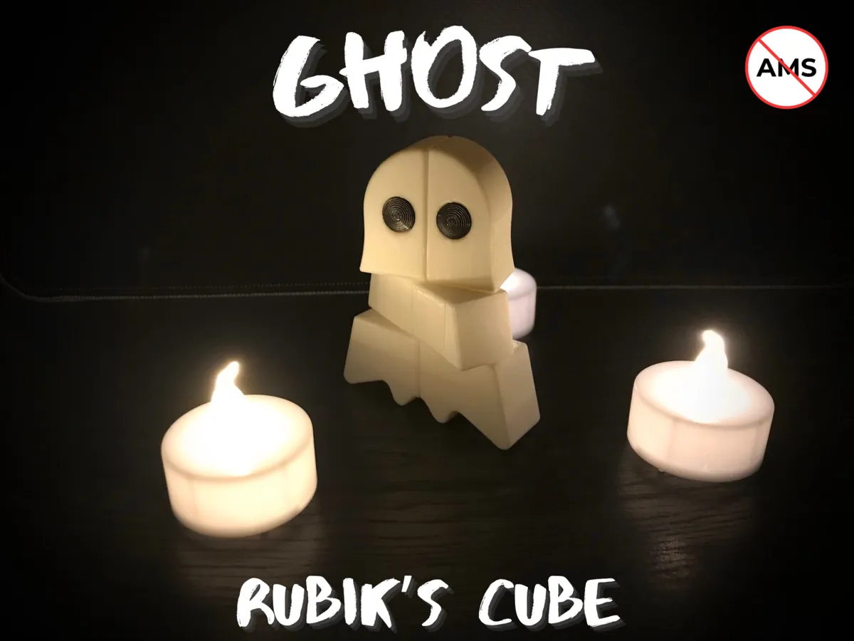 Spooky ghost Rubik's cube by Max_Thebeef MakerWorld: Download Free 3D ...