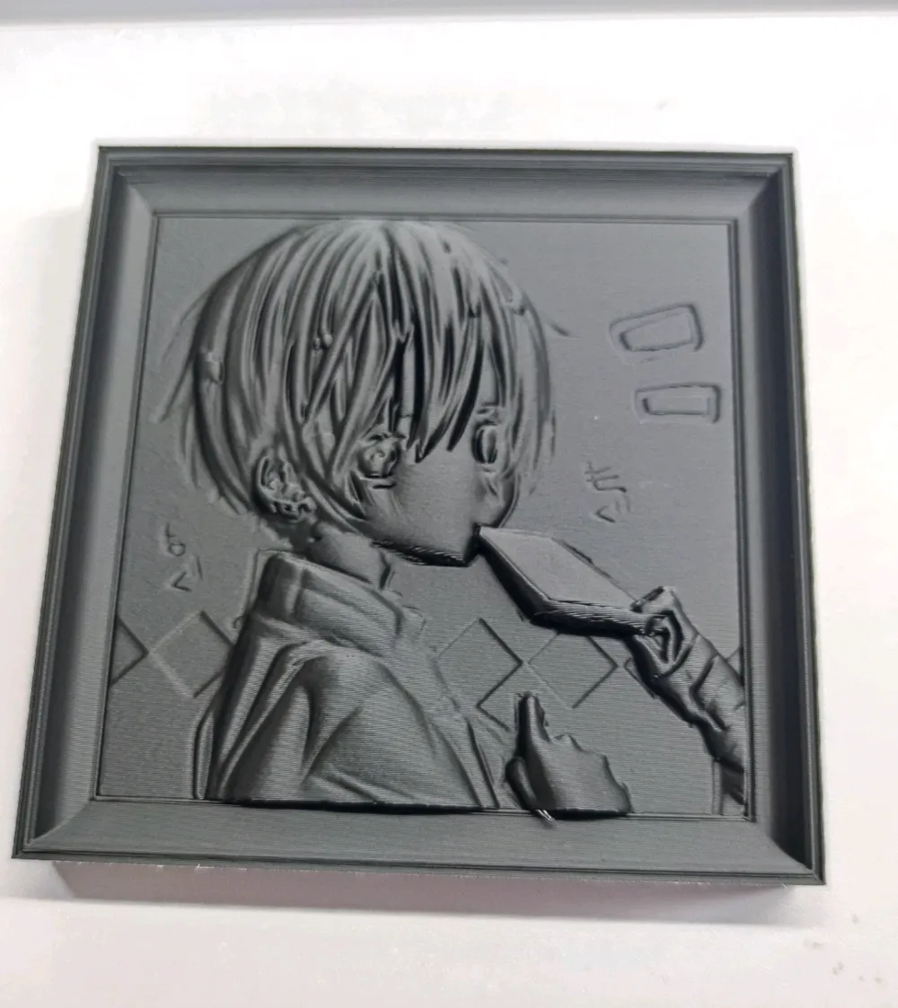 [Sword Art Online] Kirito Photo Frame Relief by 超级喵呜大王 - MakerWorld