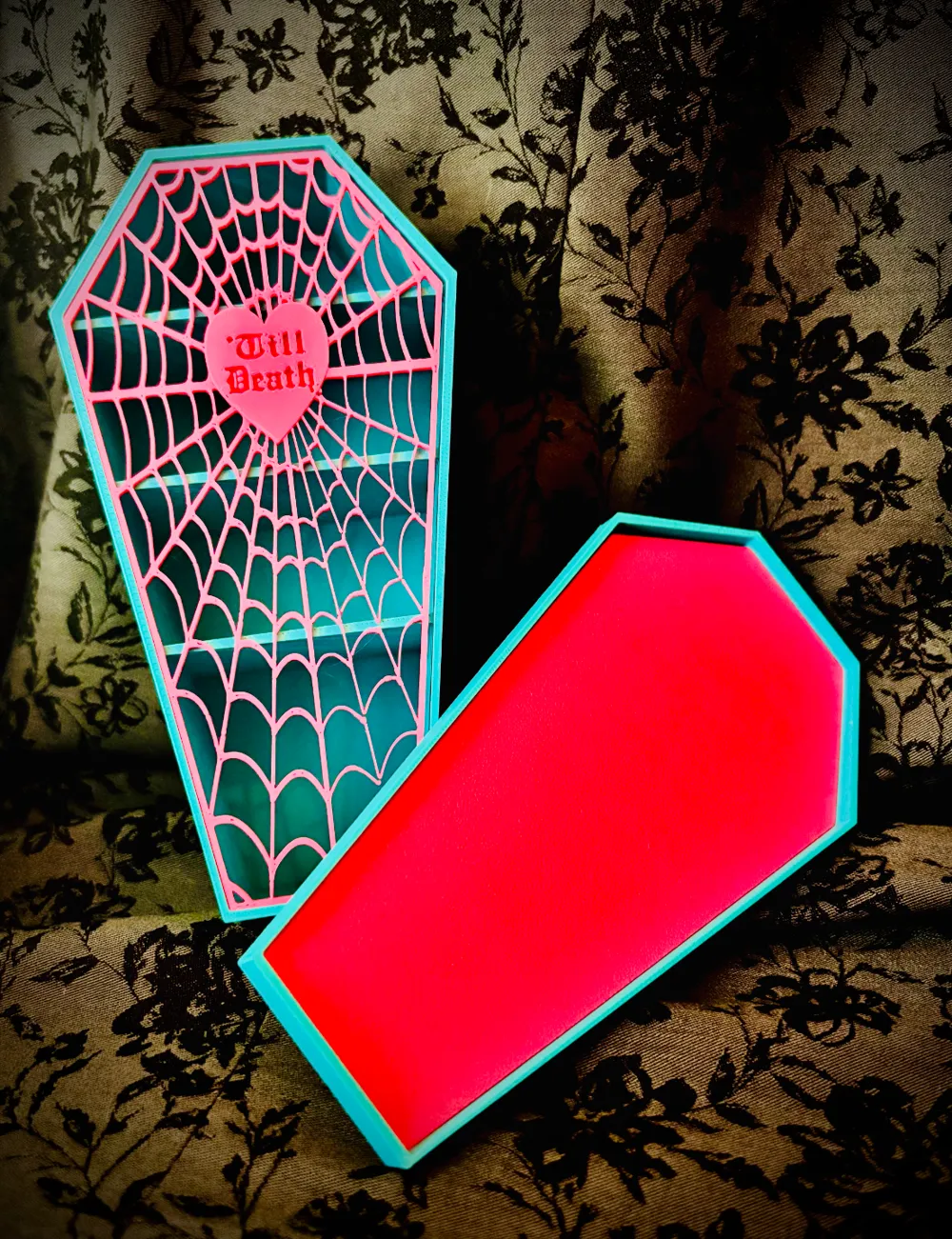 Lovers Coffin Storage Box with Shelves - Free 3D Print Model - MakerWorld