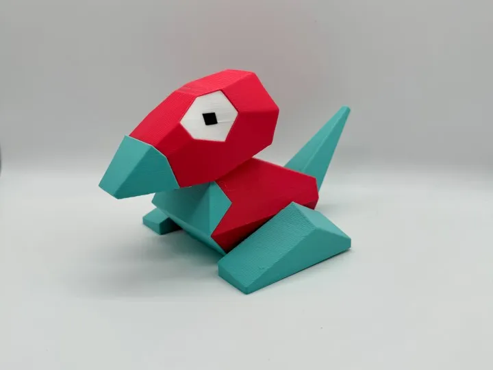 Porygon Multicolor - Free 3D Print Model - MakerWorld