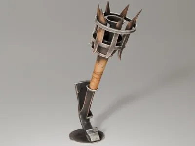 Medieval Torch - Free 3D Print Model - MakerWorld