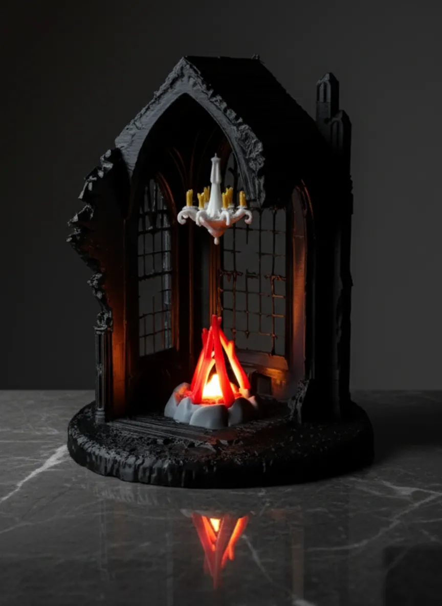 Emberlight Abbey : Diorama/Book-Nook/Lamp by 3DMakerSpace MakerWorld ...