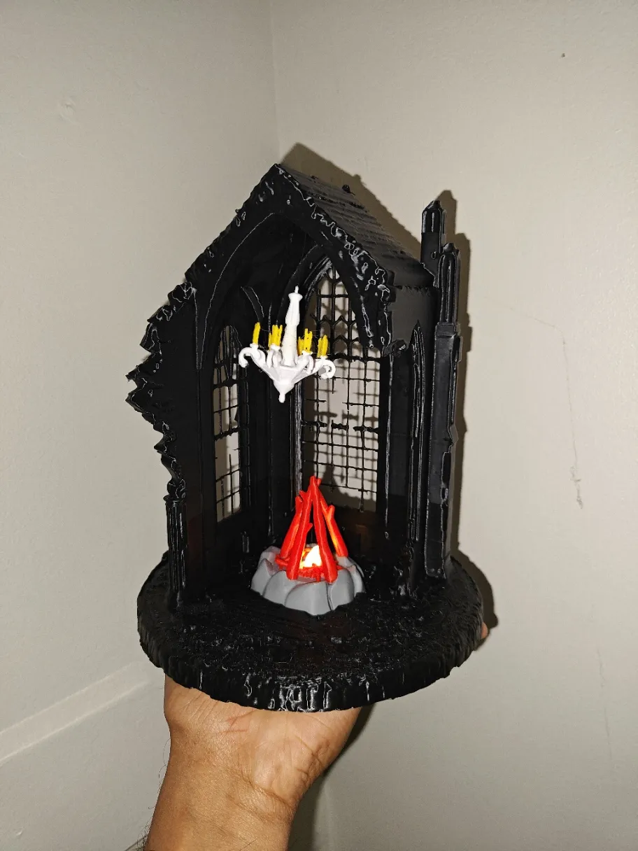 Emberlight Abbey : Diorama/Book-Nook/Lamp - Free 3D Print Model ...