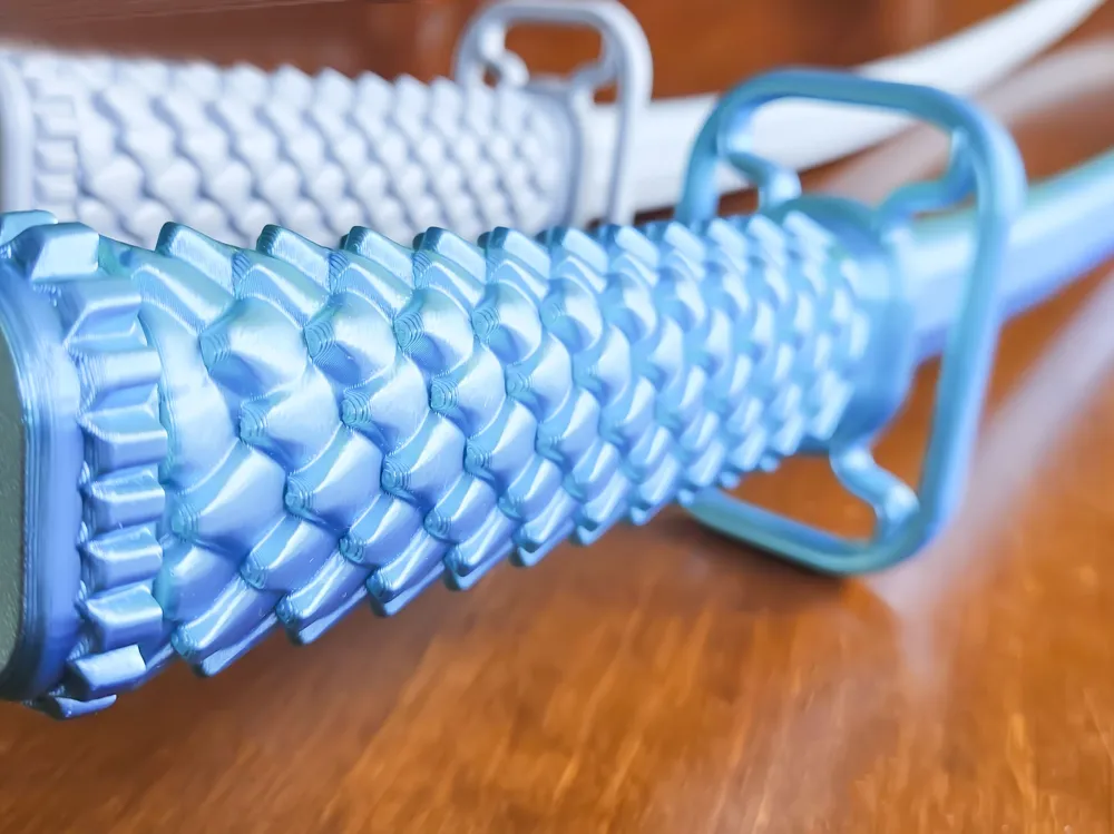 Blue Dragon's Katana (Print in Place) - Free 3D Print Model - MakerWorld