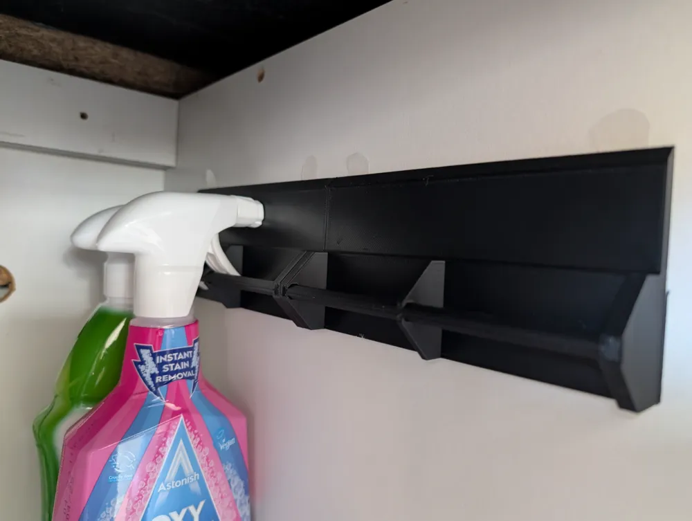 Spray bottle hanger - Free 3D Print Model - MakerWorld