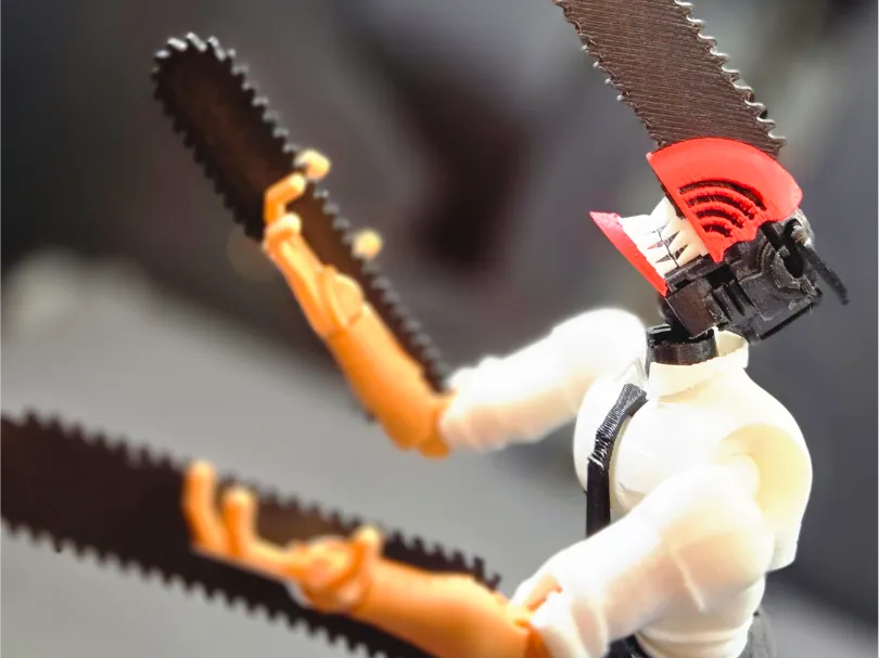 Chainsaw Man Action Figure - Free 3D Print Model - MakerWorld