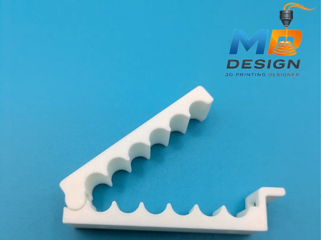 Under Desk Cable Clip with Hinge for 2 to 6 Cables - Free 3D Print ...