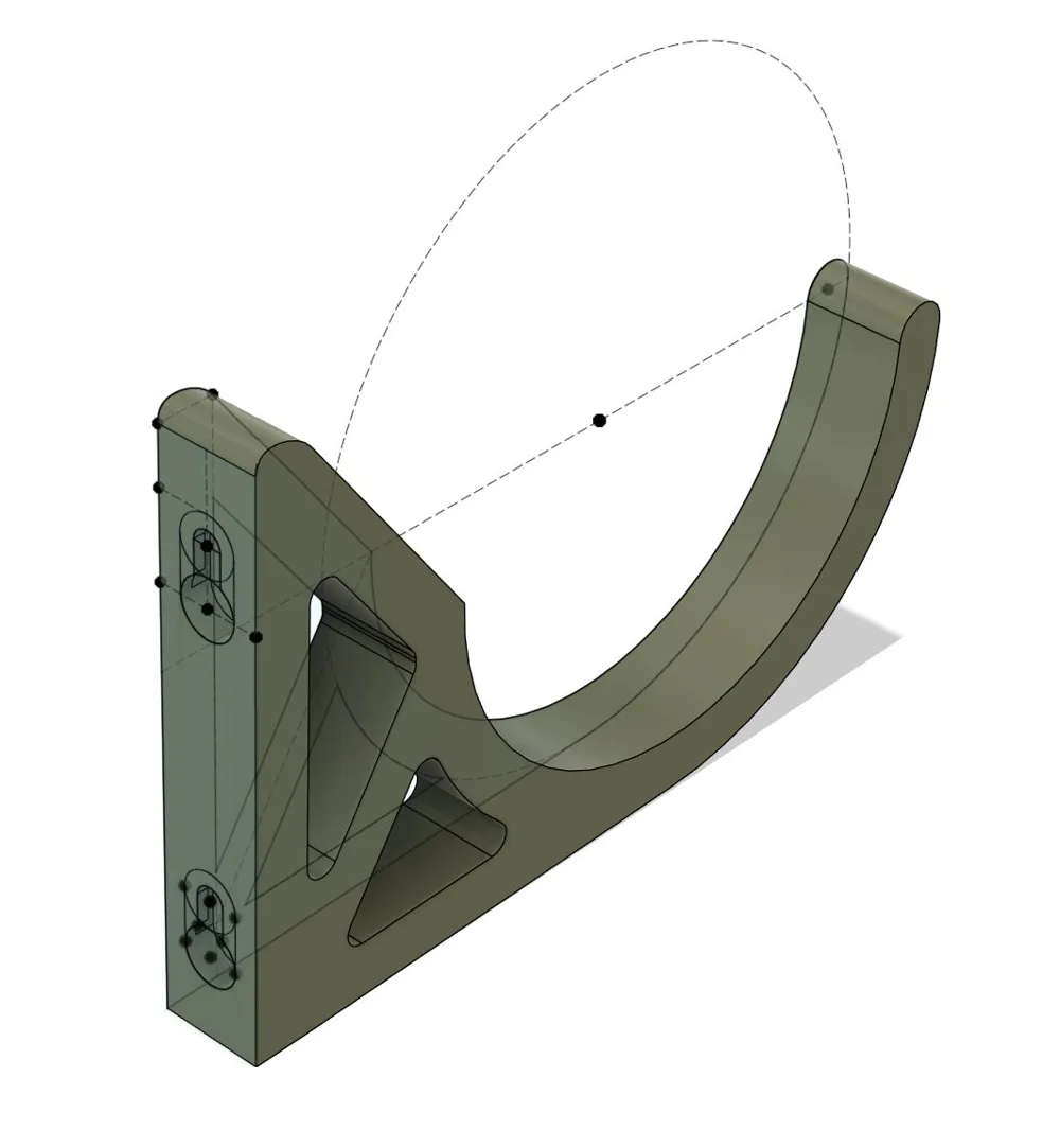 AT4 Tube Wall Mount - Free 3D Print Model - MakerWorld