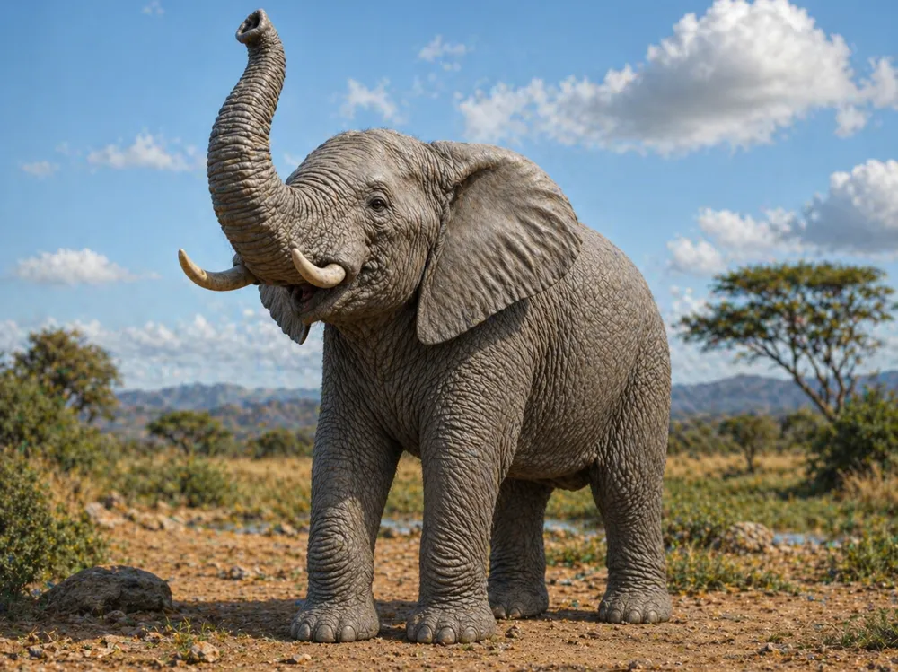 Realistic Elephant - Free 3D Print Model - MakerWorld