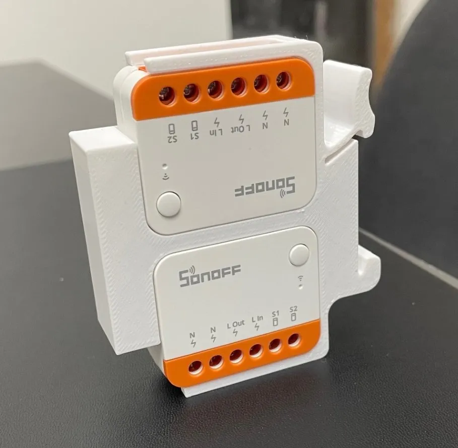 Sonoff Mini R4 DIN rail mount by Dany 3D - MakerWorld