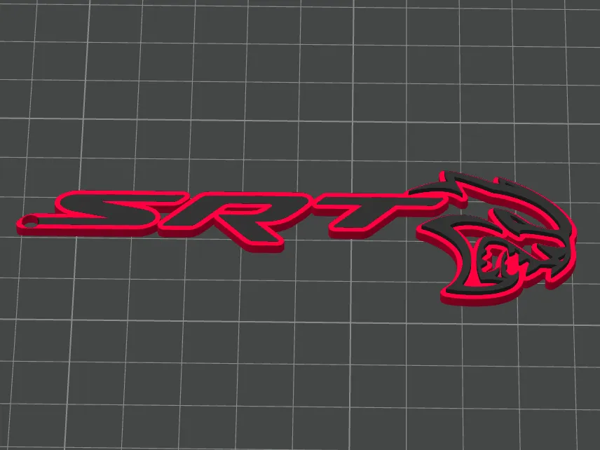 DODGE SRT Keychain - Free 3D Print Model - MakerWorld