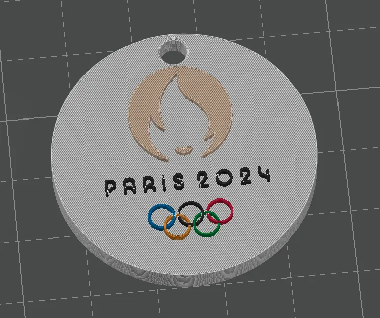 Olympic key ring 2024 by Memeorable - MakerWorld
