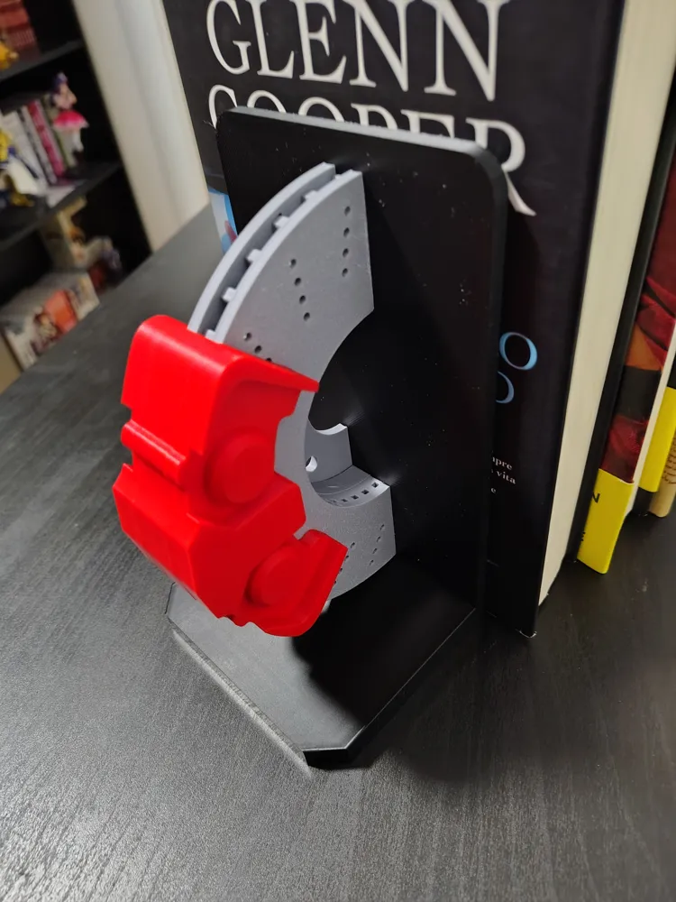 brake disc-shaped bookend by Mauro MakerWorld: Download Free 3D Models