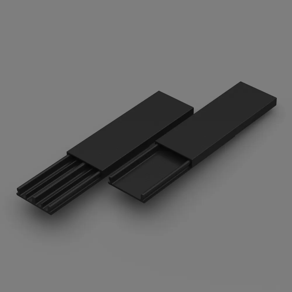 Modular, Low Profile Cable Raceway (With Corners) - Free 3D Print Model ...