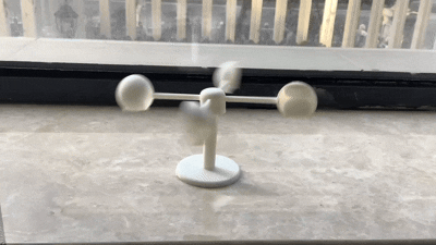 Mini Anemometer (One Hour) by 胡萝卜工坊MakerWorld: Download Free 3D Models