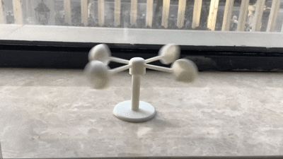 Mini Anemometer (One Hour) - Free 3D Print Model - MakerWorld