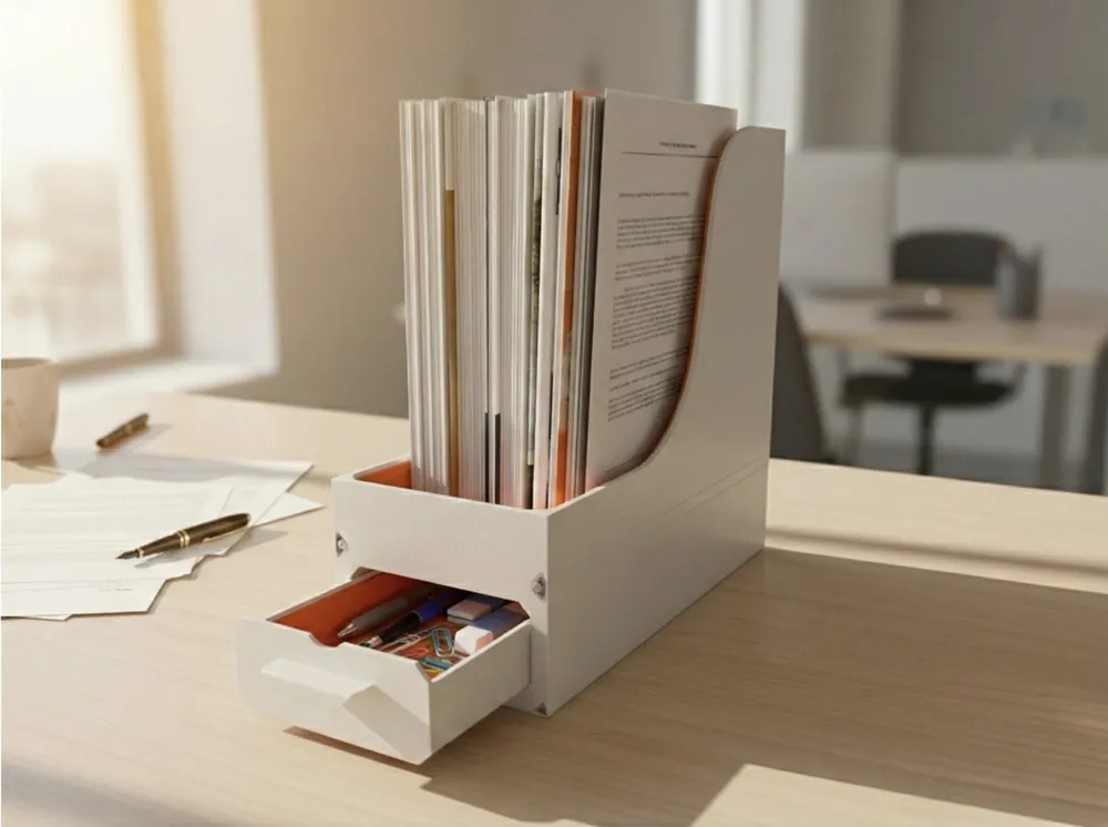 Modular 2-in-1 Desktop File Holder & Organizer - Free 3D Print Model ...