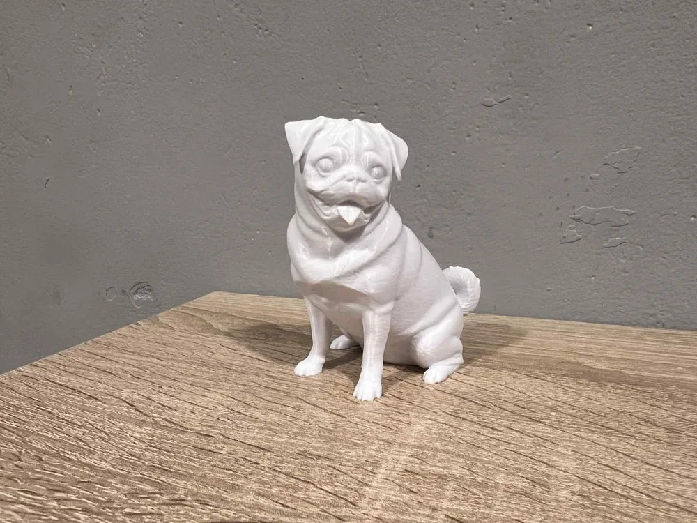 Perro Pug Sentado - Animal - Modelo de impresión 3D gratuito - MakerWorld