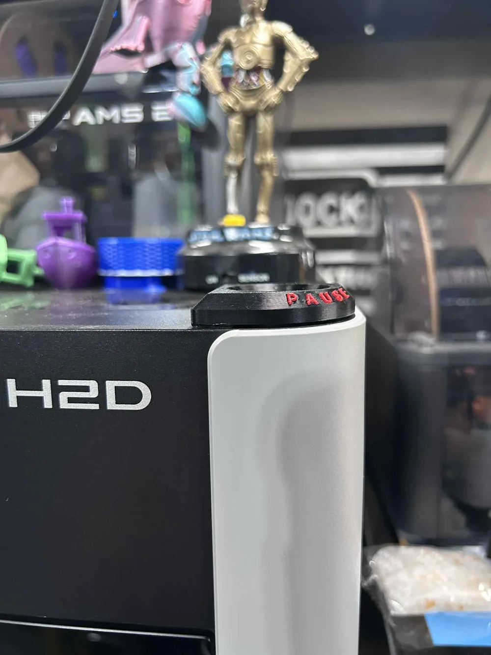 H2D Pause Button Guard Two Versions by hdz3dworks MakerWorld: Download ...