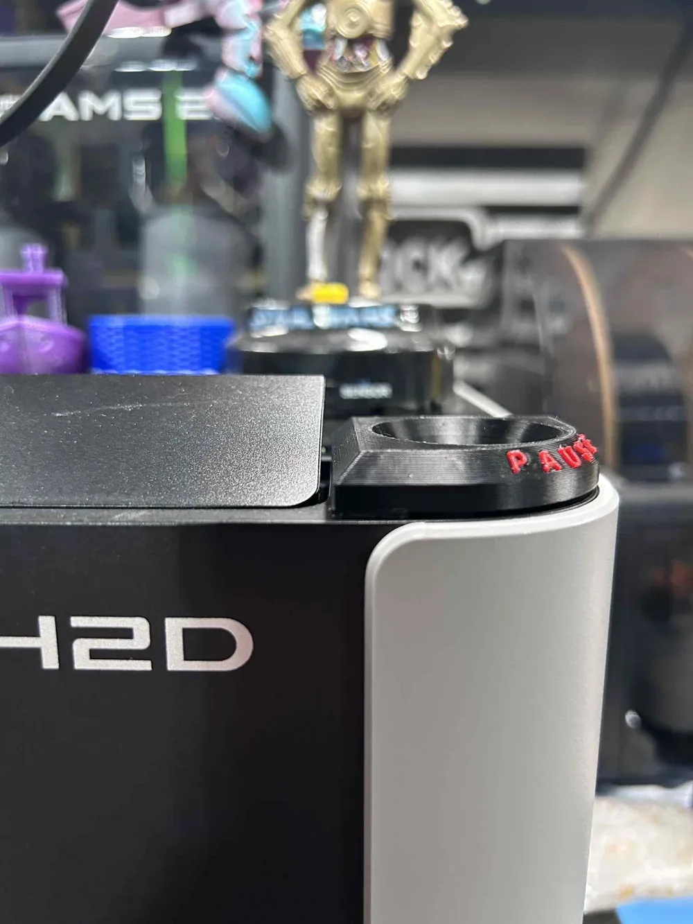 H2D Pause Button Guard Two Versions by hdz3dworks MakerWorld: Download ...