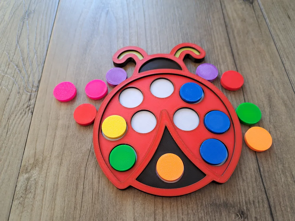 Ladybug model for (magnetic) fiches - spring by creachick3d MakerWorld ...