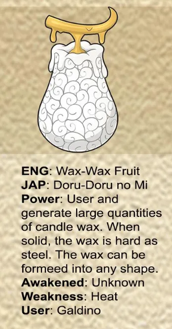 Doru Doru No Mi -Wax Wax Devil Fruit - Free 3D Print Model - MakerWorld
