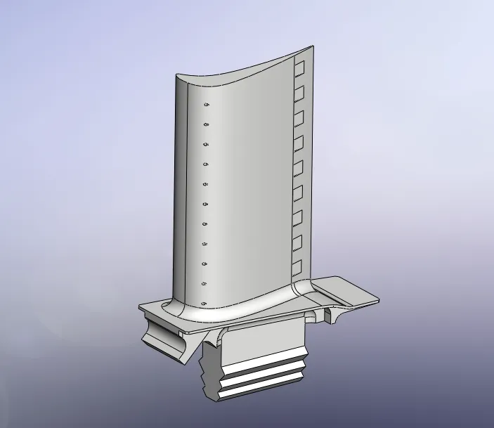 Turbine Blade JET ENGINE - Free 3D Print Model - MakerWorld