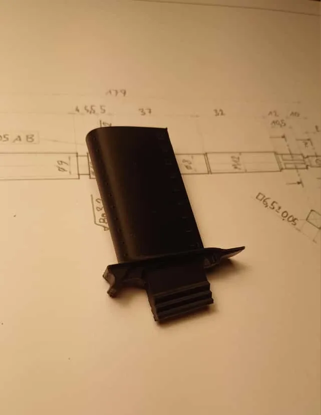 Turbine Blade JET ENGINE - Free 3D Print Model - MakerWorld