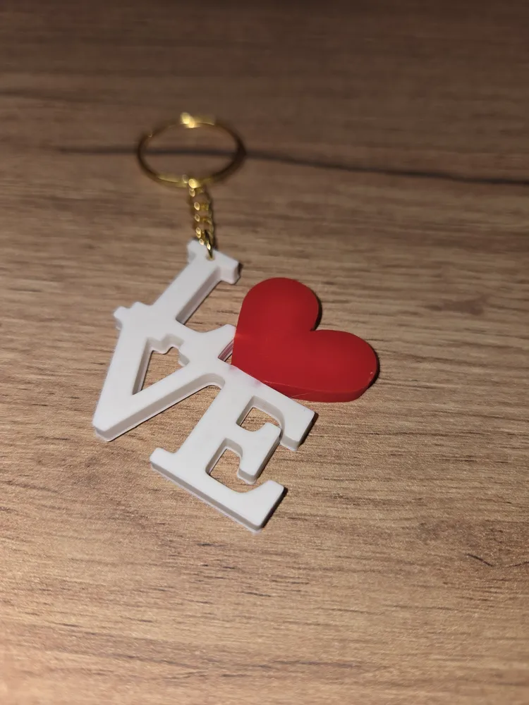 Chaveiro Amor Dia dos Namorados - Modelo gratuito para impressão 3D ...