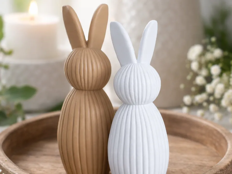 Easter Bunny Decoration - Free 3D Print Model - MakerWorld