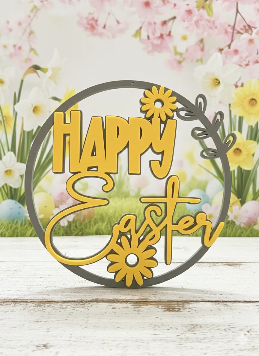 Door Sign / Easter Decoration - Free 3D Print Model - MakerWorld