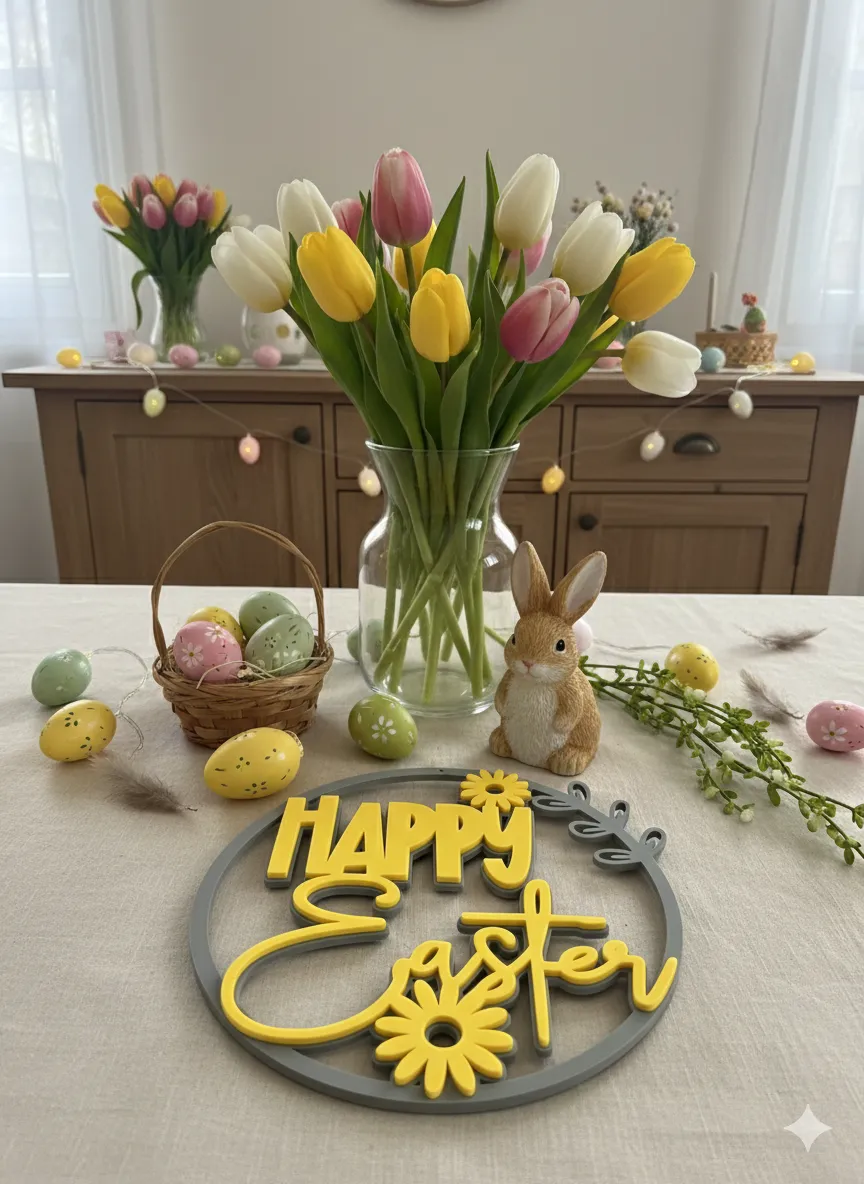 Door Sign / Easter Decoration - Free 3D Print Model - MakerWorld