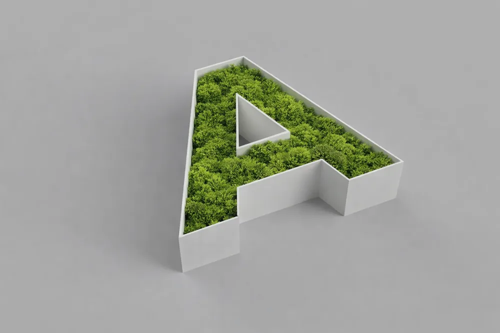 Moss Flowers Letters / Moss Flowers Letters - Free 3D Print Model ...
