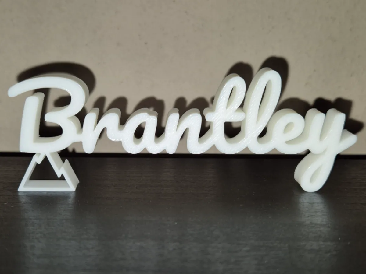 Brantley Name Sign Display Decor - Free 3D Print Model - MakerWorld