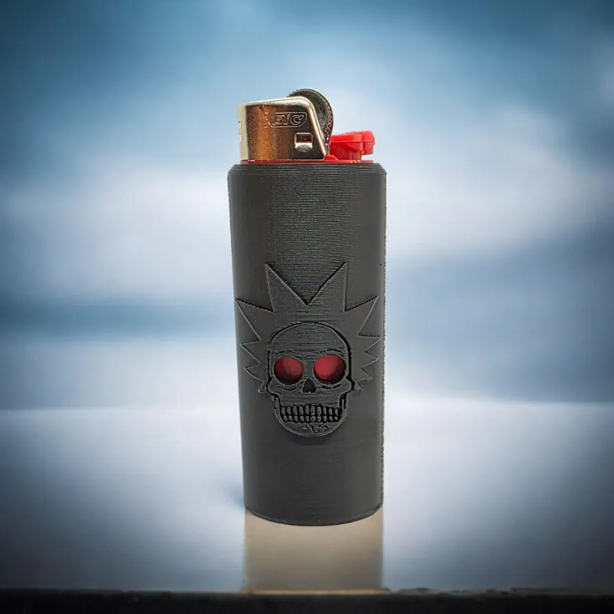 Rick Skull Bic Sleeve - Free 3D Print Model - MakerWorld