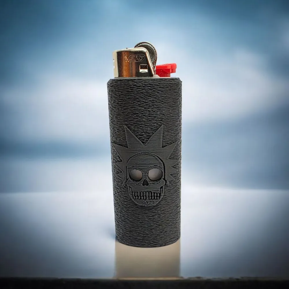 Rick Skull Bic Sleeve - Free 3D Print Model - MakerWorld