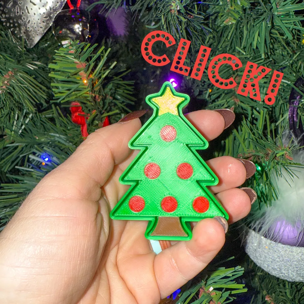 Christmas Tree Clicker - Free 3D Print Model - MakerWorld