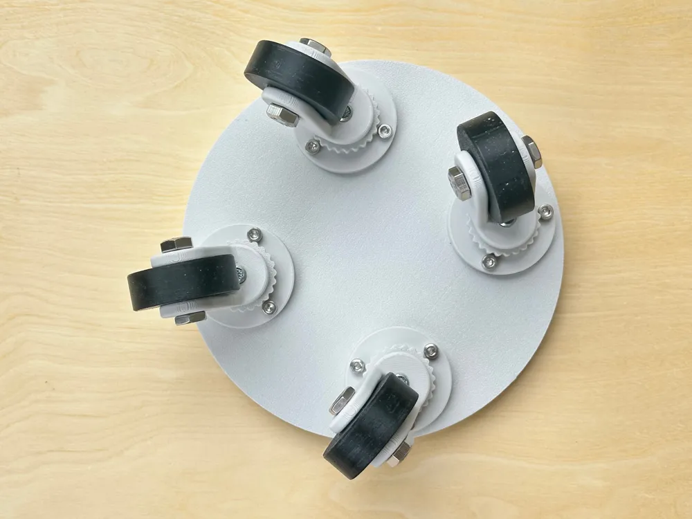 Plant Pot Tray with Swivel Casters / Caster Wheels - Free 3D Print ...