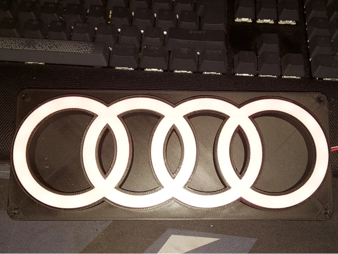 LED_AUDI_LOGO by Micha_C MakerWorld: Download Free 3D Models