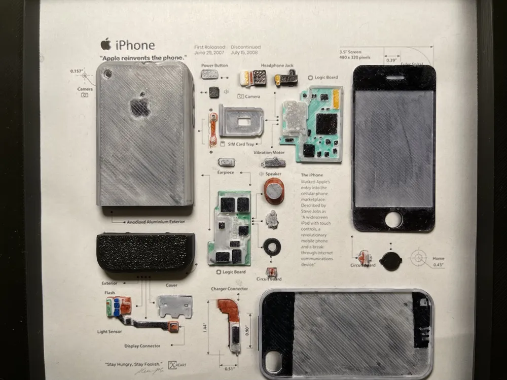 iPhone 2G Teardown Frame by Richard MakerWorld: Download Free 3D Models