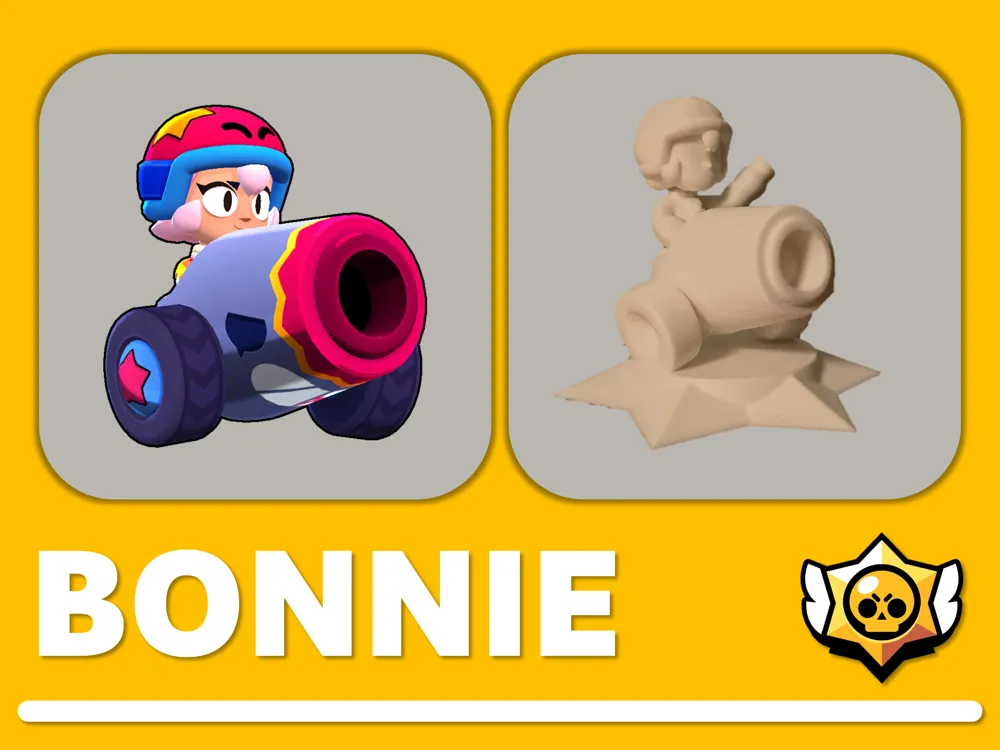 Bonnie brawl stars figurine by Mike.stl - MakerWorld