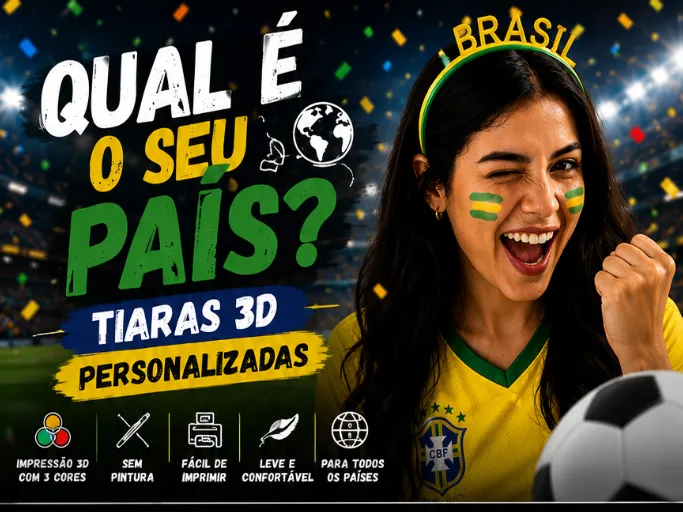 Personalized World Cup Country Tiara - Free 3D Print Model - MakerWorld
