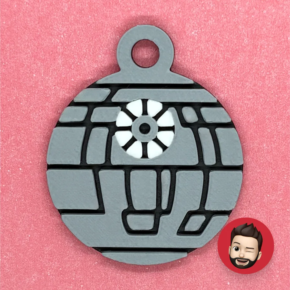 Star Wars Death Star keychain by nicodeimos - MakerWorld