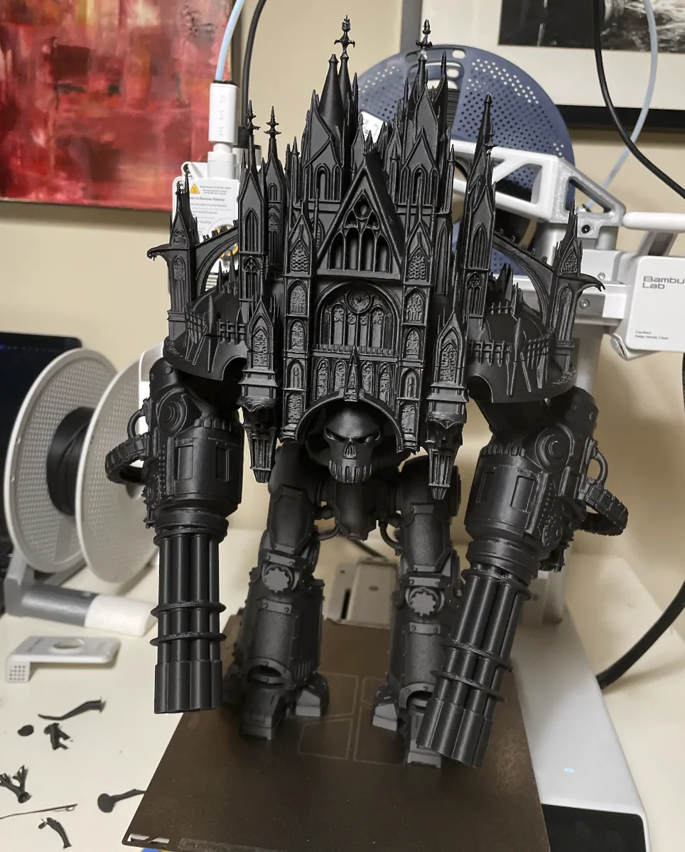 Gothic Siege Walker – Cathedral Mech - Free 3D Print Model - MakerWorld