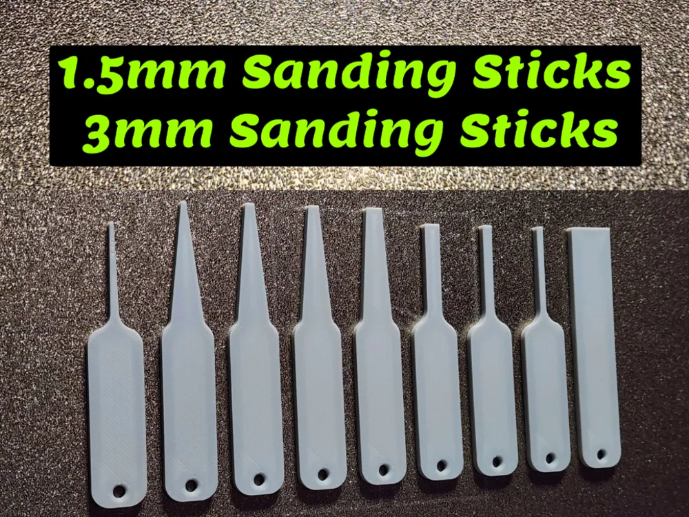 Sanding Sticks 1.5mm/3mm by Grisweld MakerWorld: Download Free 3D Models