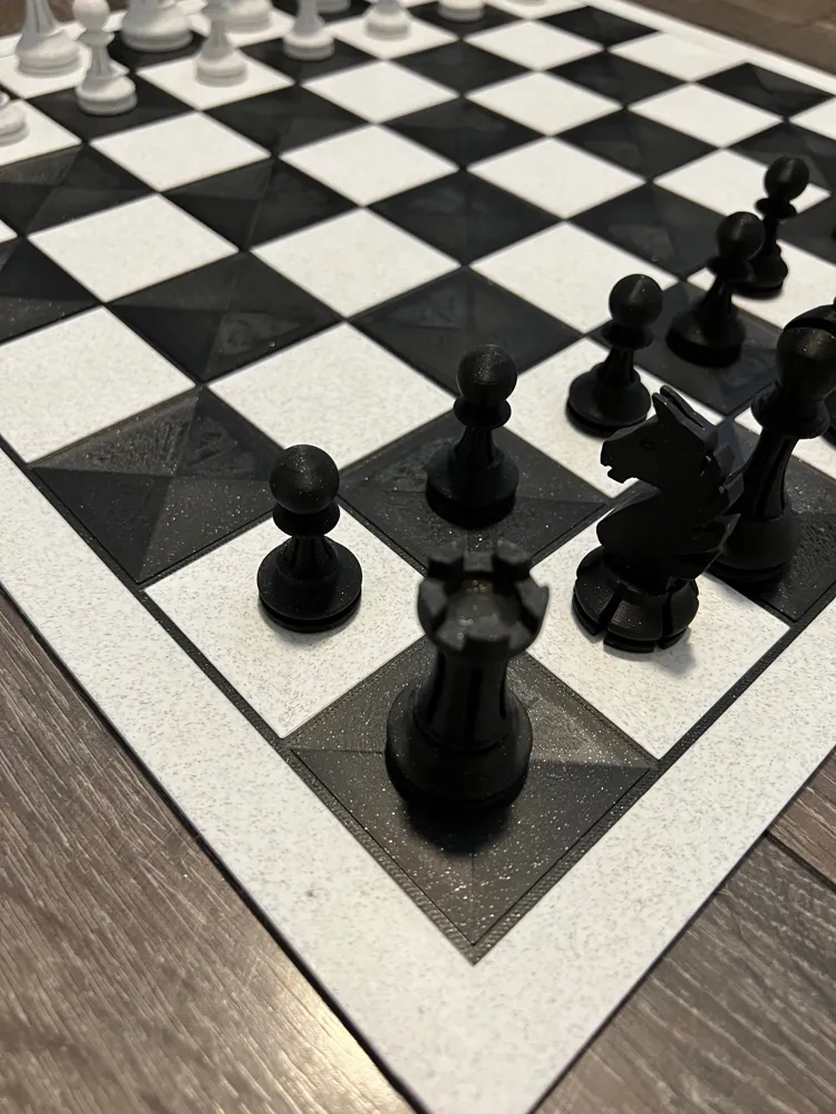 Full Size Chess Board Remixed by lance.murphy.lm MakerWorld: Download Free 3D Models