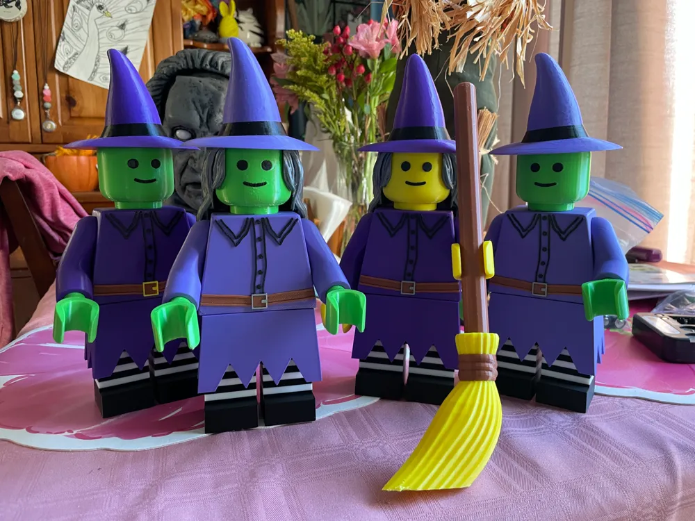 Witch Big Brick Figure (6:1) by robert3433 MakerWorld: Download Free 3D ...